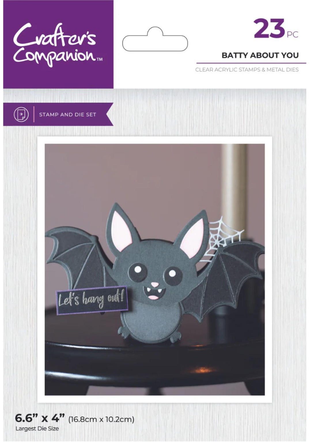 Crafter's Companion Batty About You Stamp and Die Set - Card Making Set ...
