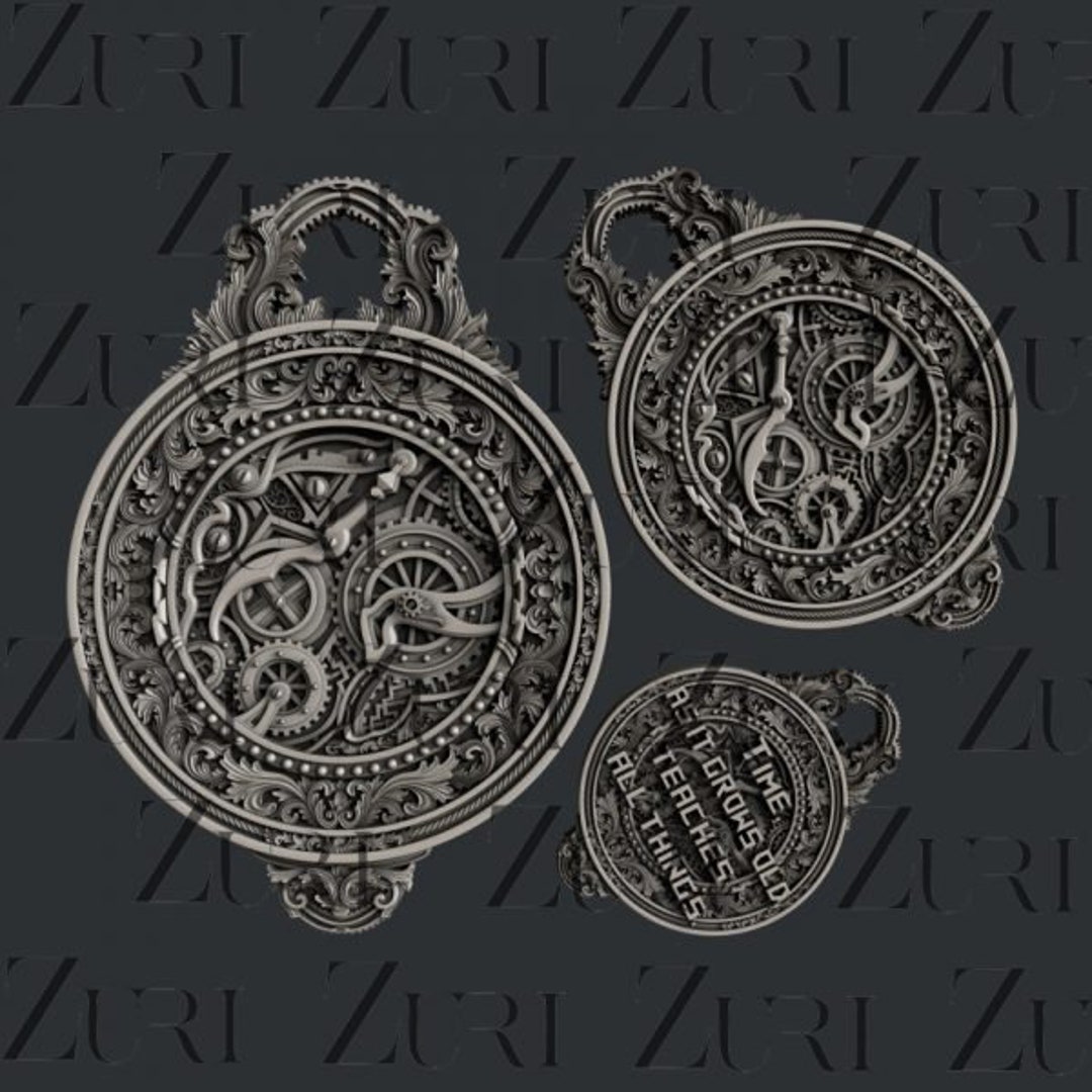 Zuri Designs Steampunk Pocket Watch 2 Silicone Mold - Zuri - Zuri Molds ...