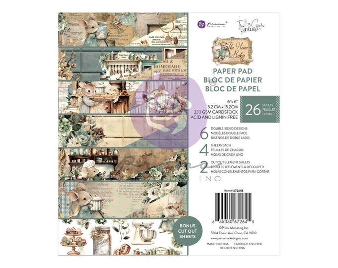 6x6 the Home Baker Paper Pad - Prima Marketing - Prima - the Home Baker ...