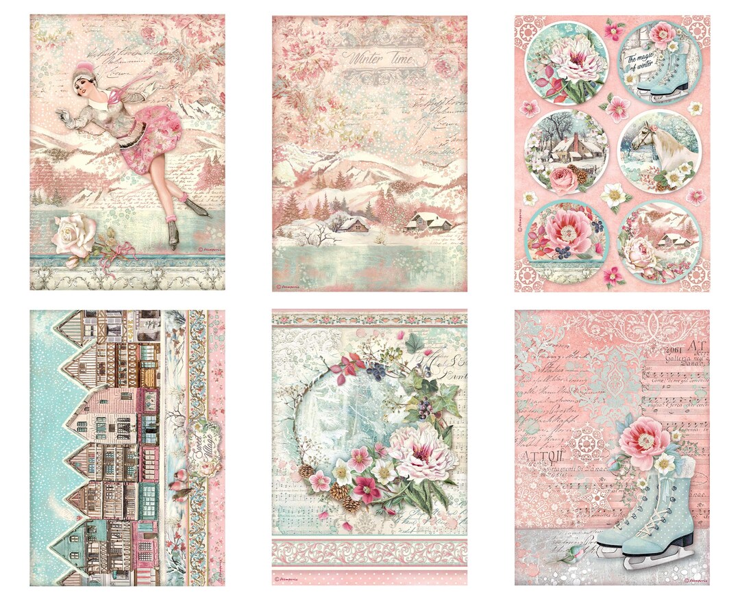 Stamperia A4 Sweet Winter Rice Paper - Decoupage Rice Paper - Sweet ...