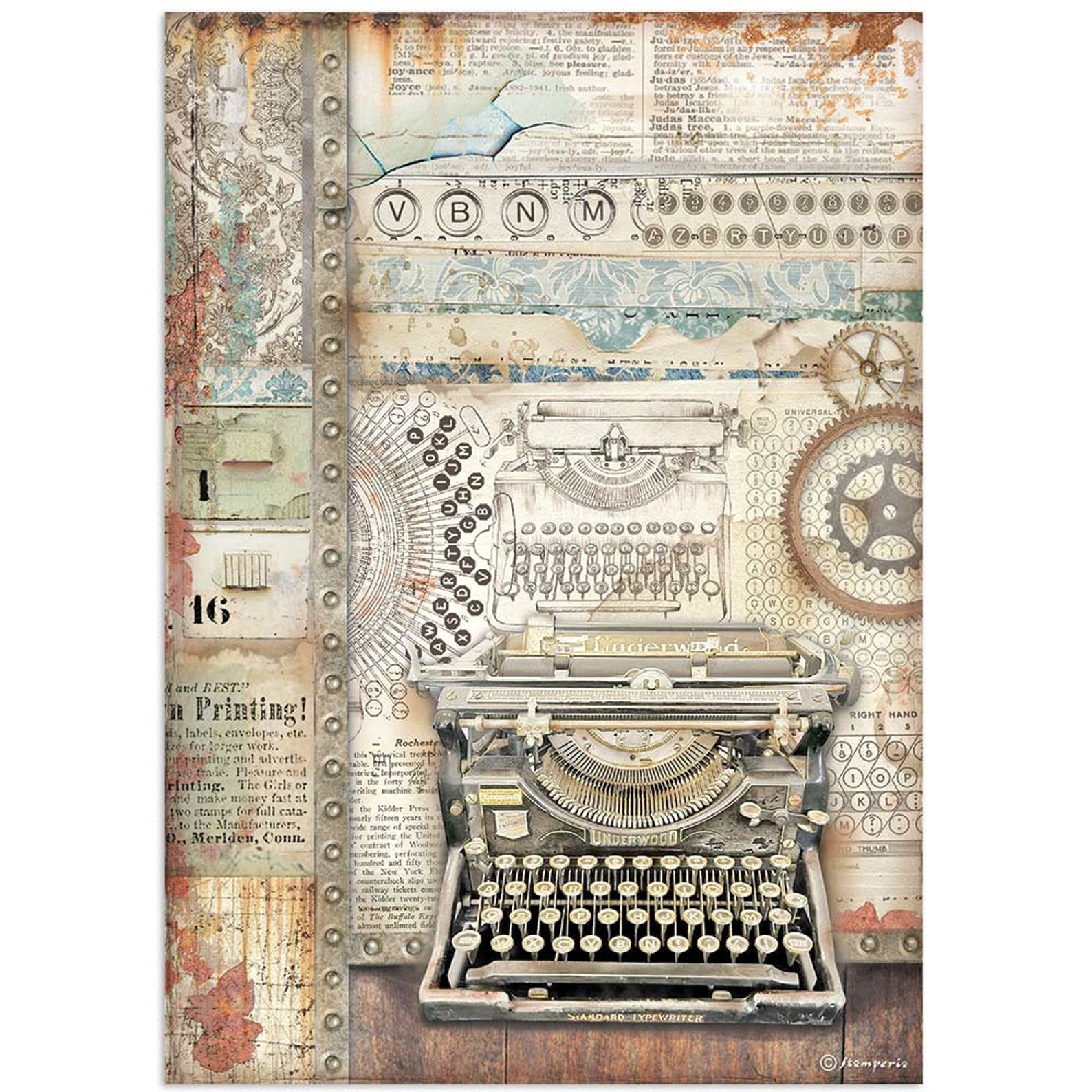 Stamperia Lady Vagabond Lifestyle A4 Rice Paper - Decoupage Rice Paper ...