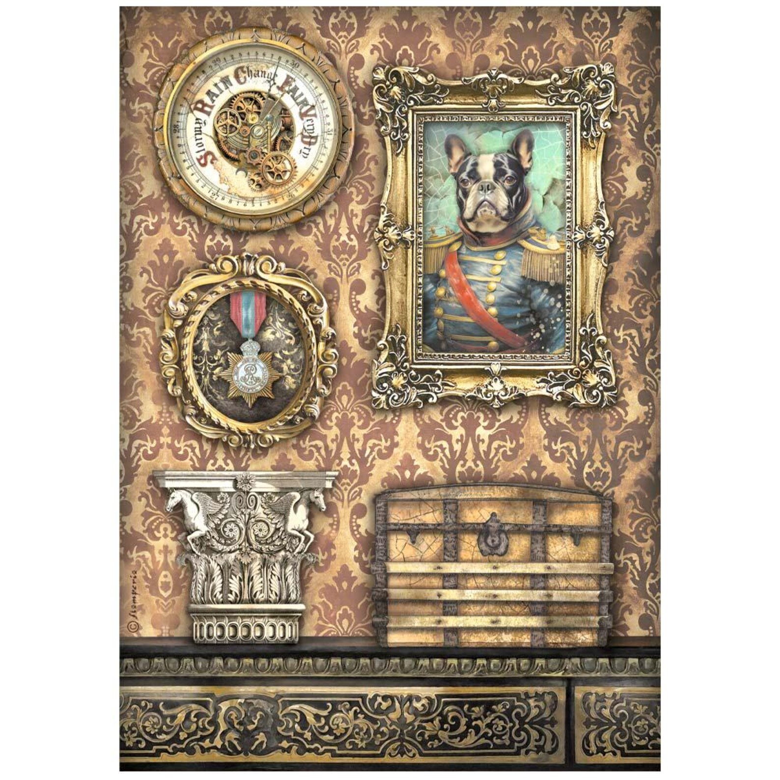Stamperia A4 Alterego Paper - Decoupage Rice Paper - Animals in Clothes ...