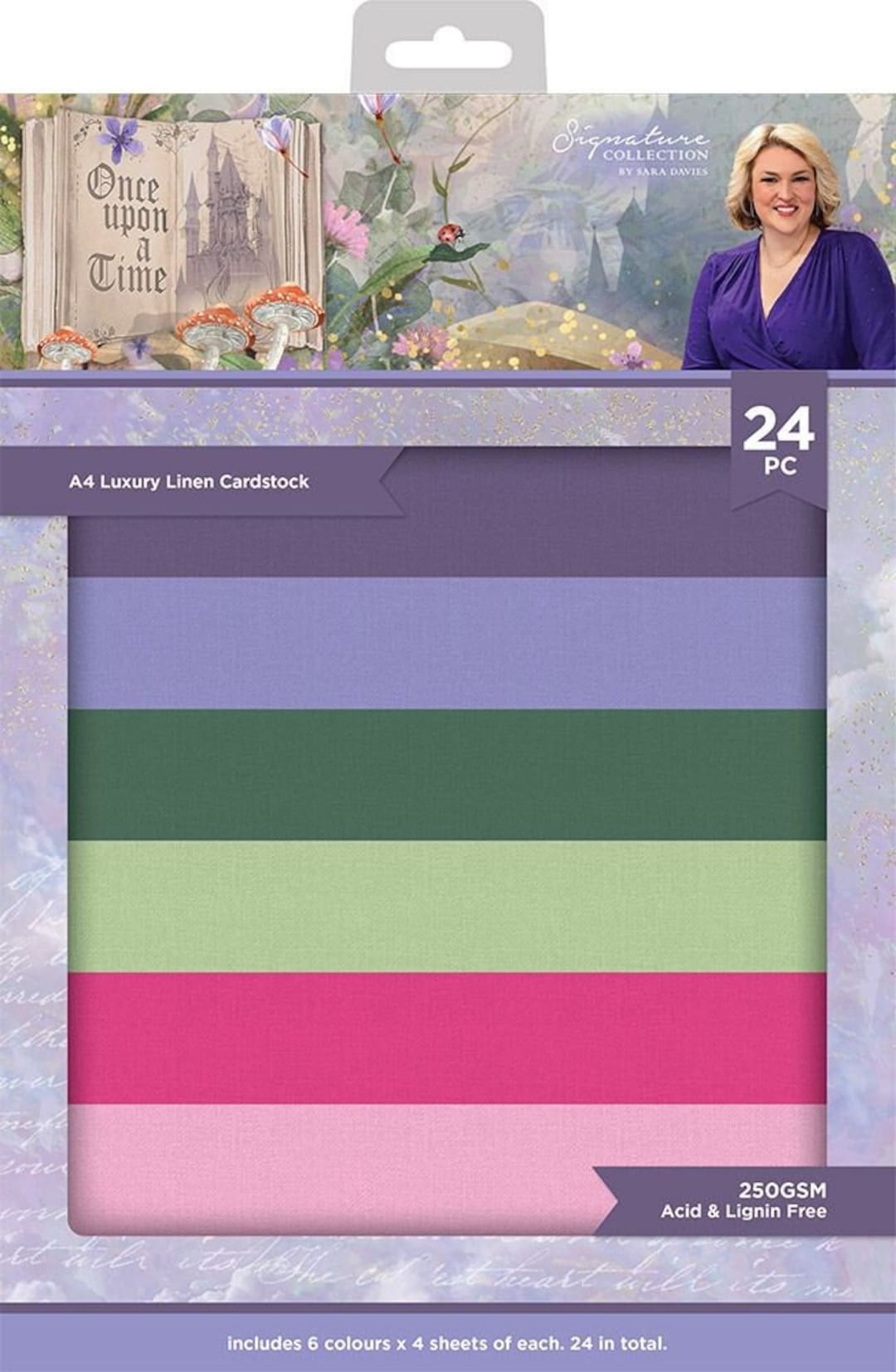 Crafter's Companion A4 Luxury Linen Card Pack - Textured Cardstock - A4 ...