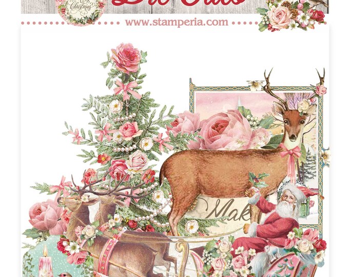Stamperia Pink Christmas Die Cuts - Stamperia - Christmas Die Cut ...
