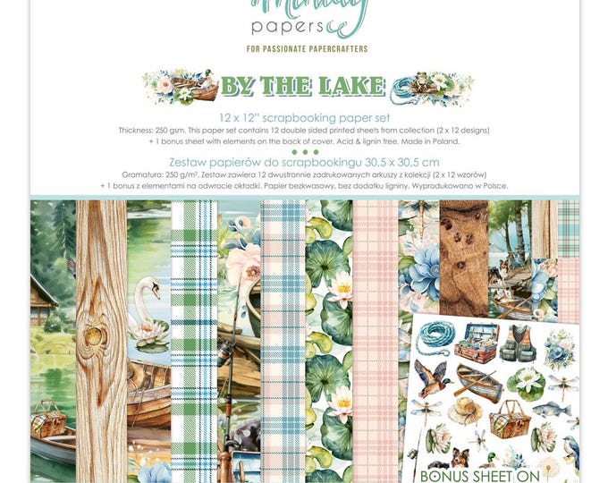 Mintay 12x12 by the Lake Paper Pack - Double Sided Paper - 12x12 Paper ...