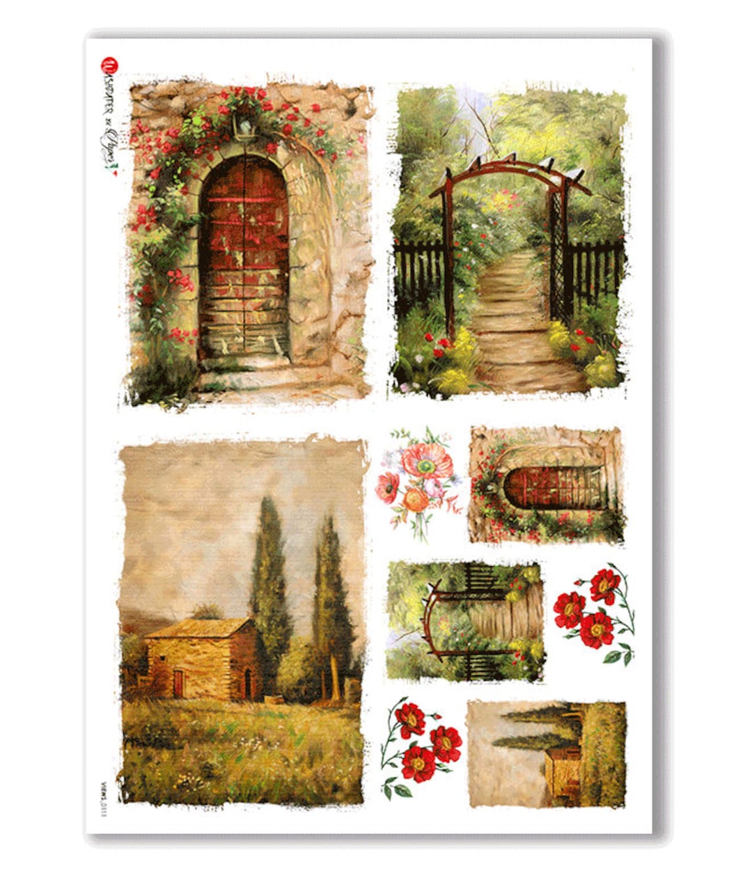 Paper Designs Rice Paper - Views - Landscape Rice Paper - Decoupage ...