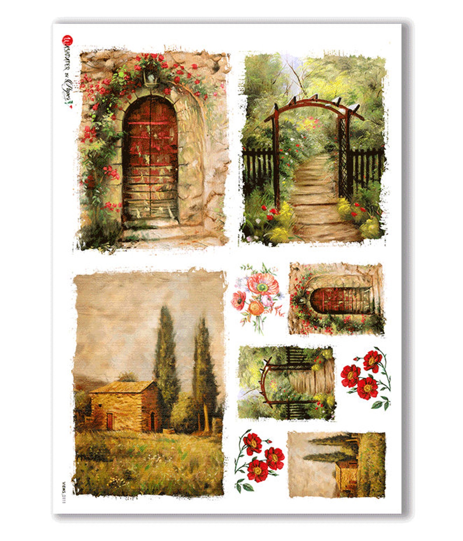 Paper Designs Rice Paper - Views - Landscape Rice Paper - Decoupage ...
