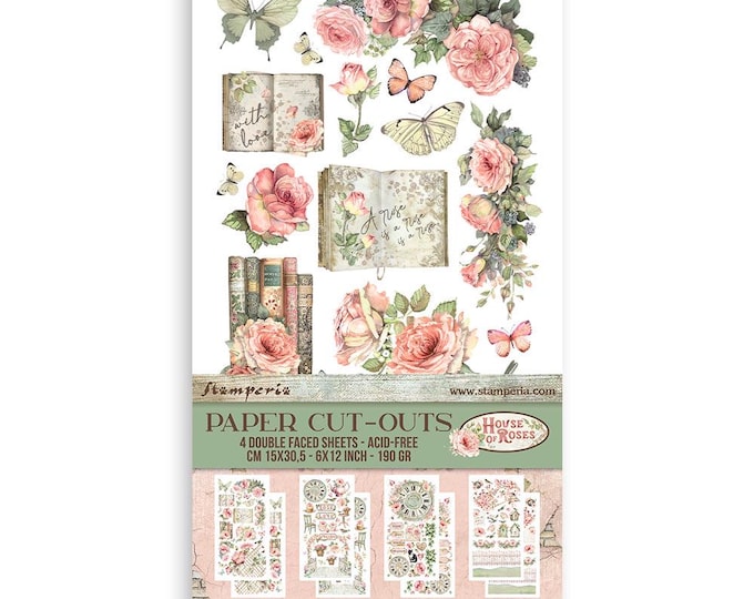 Stamperia House of Roses Paper Cut Outs - Stamperia - Paper Cut Outs ...