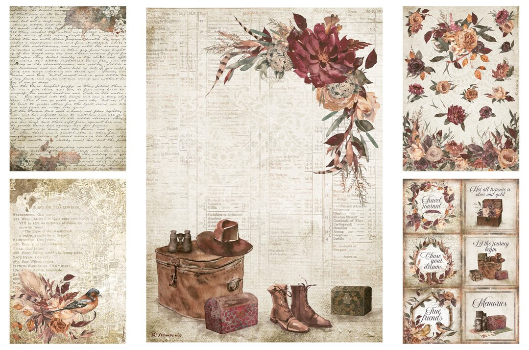 Stamperia Our Way A4 Rice Paper - Decoupage Rice Paper - Romantic Our ...