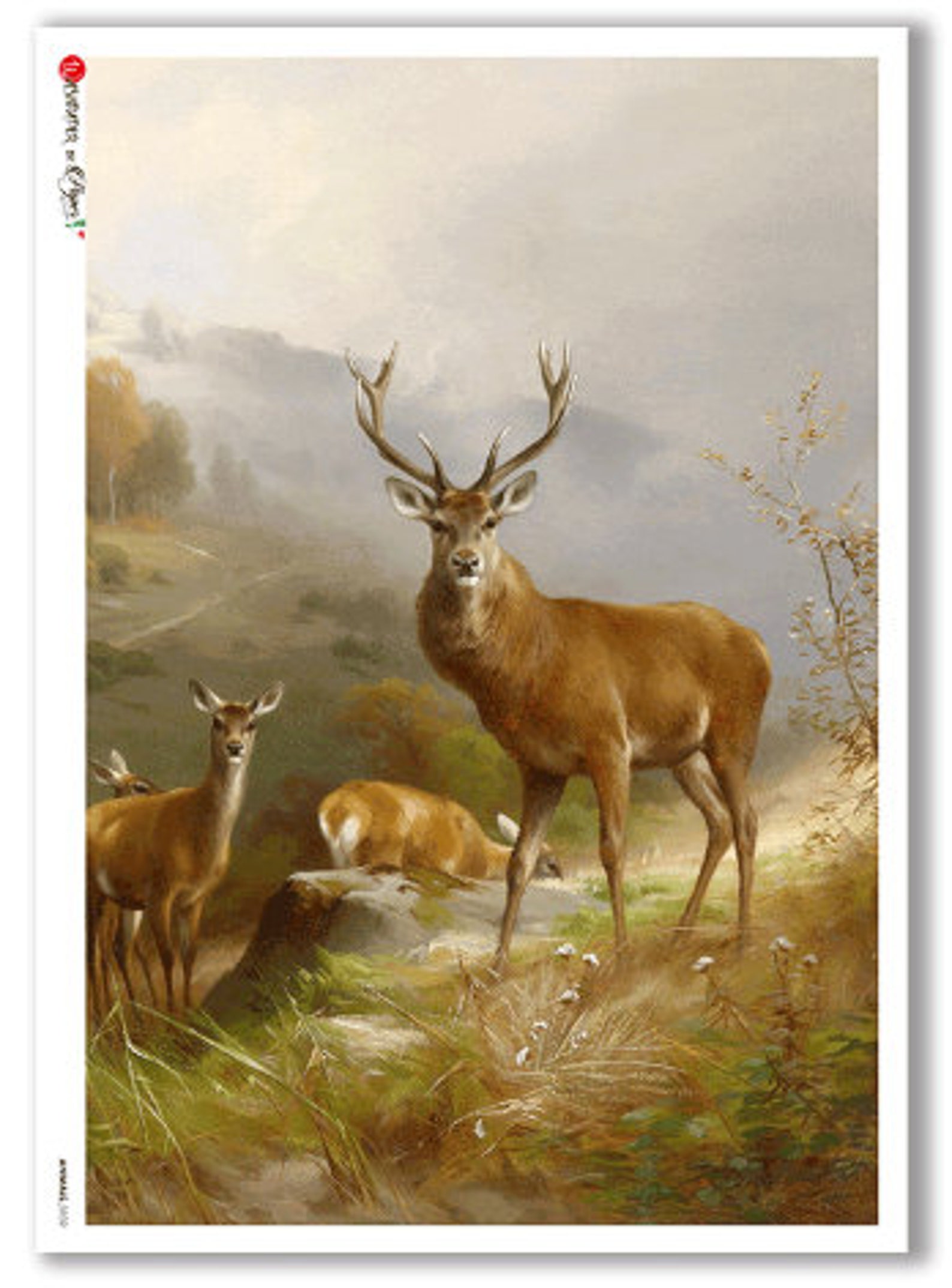 Paper Designs Rice Paper Animals Deer Rice Paper Decoupage Rice Paper ...