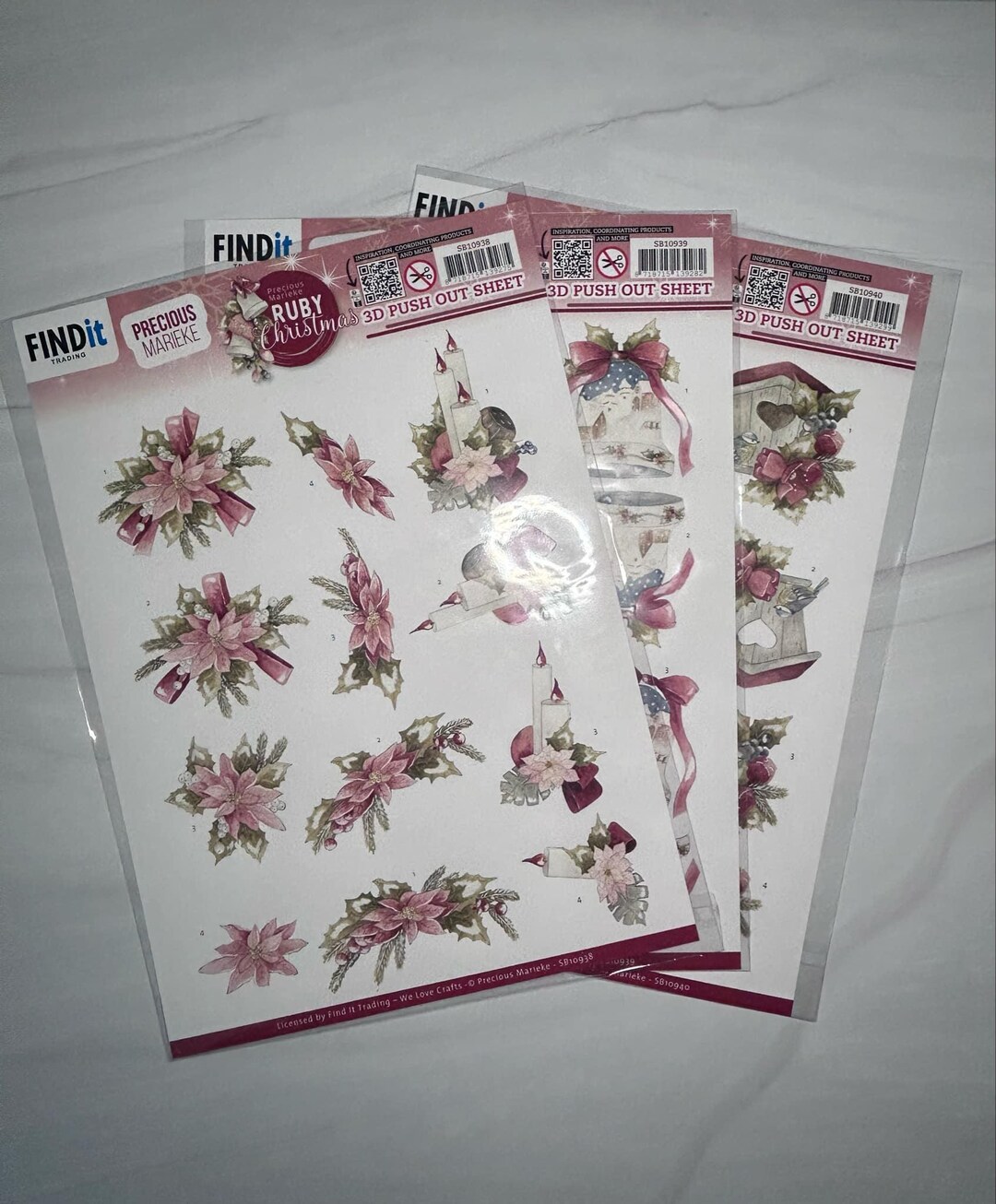 Find It Trading Precious Marieke Punchout Sheets - Ruby Christmas ...