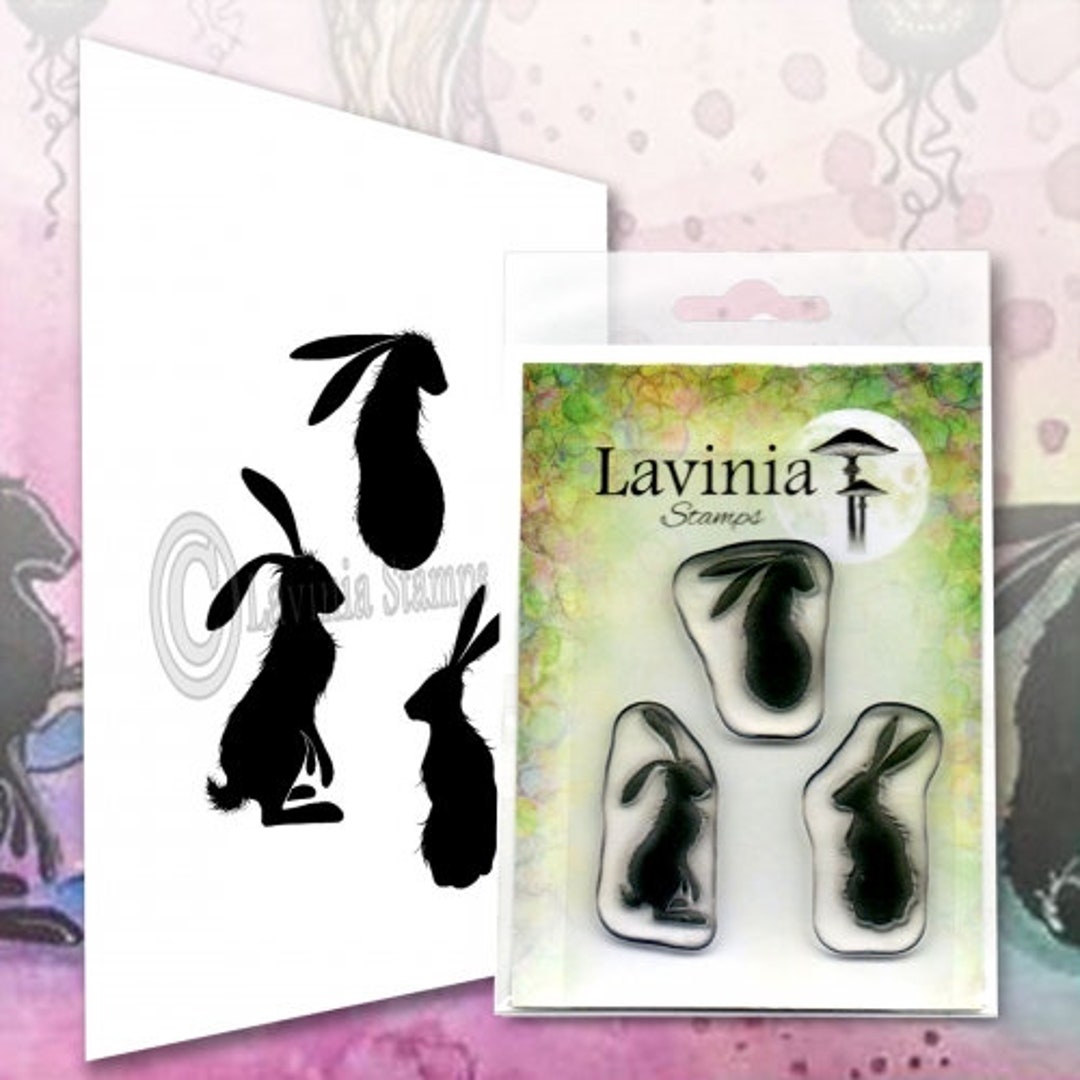 Lavinia Stamps Wild Hares Set - Rabbit Stamp - Clear Cling Stamp - Hare ...