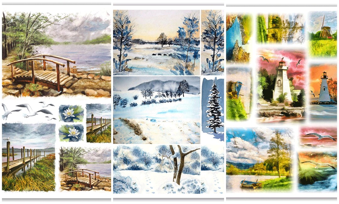 Paper Designs Rice Paper - Views - Landscape Rice Paper - Decoupage ...