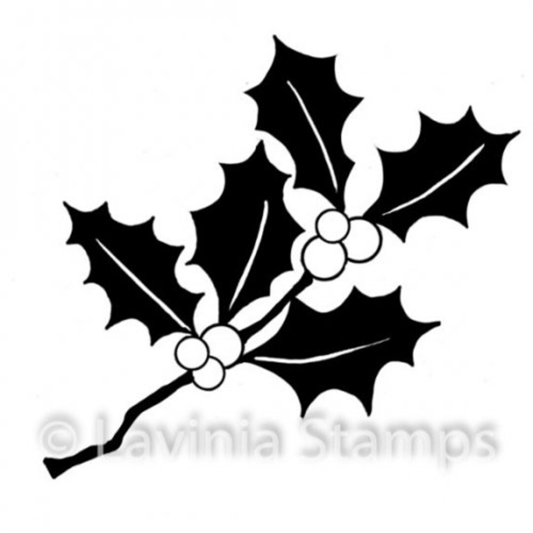 Lavinia Stamps Mini Holly - Holly Stamp - Silhouette Stamp - Mini Holly ...
