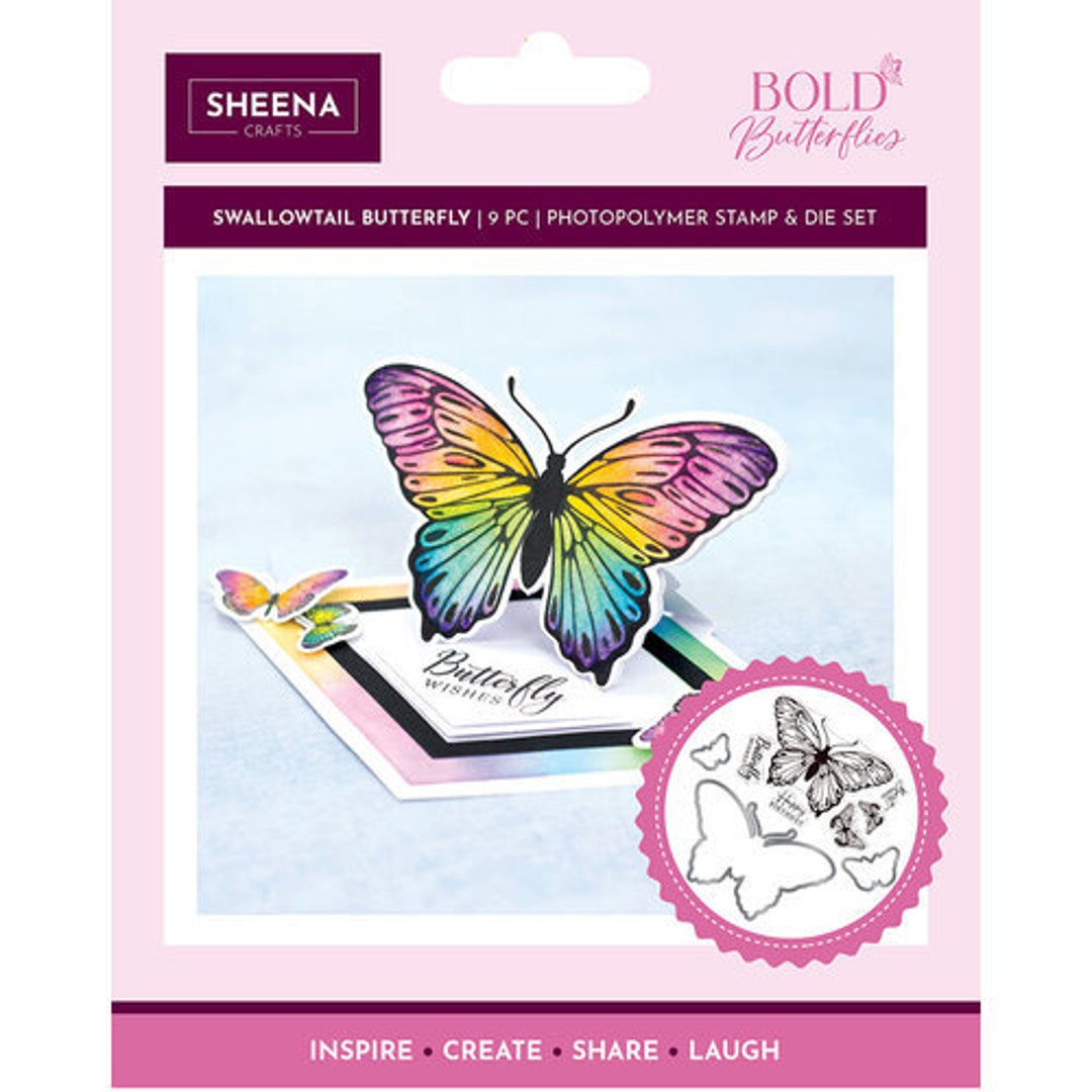 Crafter's Companion Swallowtail Butterfly Stamp & Die - Bold ...