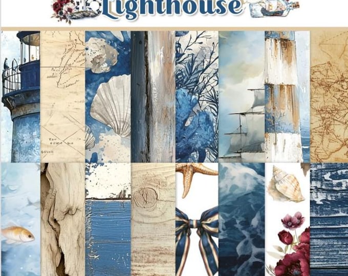 Mintay 6x8 Lighthouse Cardstock - Double Sided Paper - 6x8 Cardstock - Card Stock Paper ...