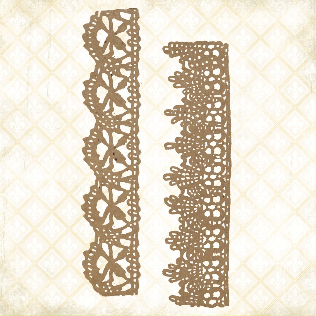 Blue Fern Studios Chantilly Lace Borders Chipboard Lace - Etsy