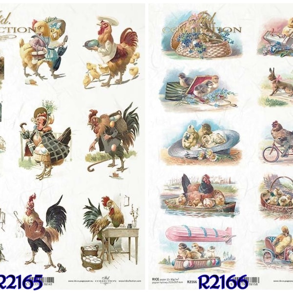 Chicken Decoupage Paper - Etsy
