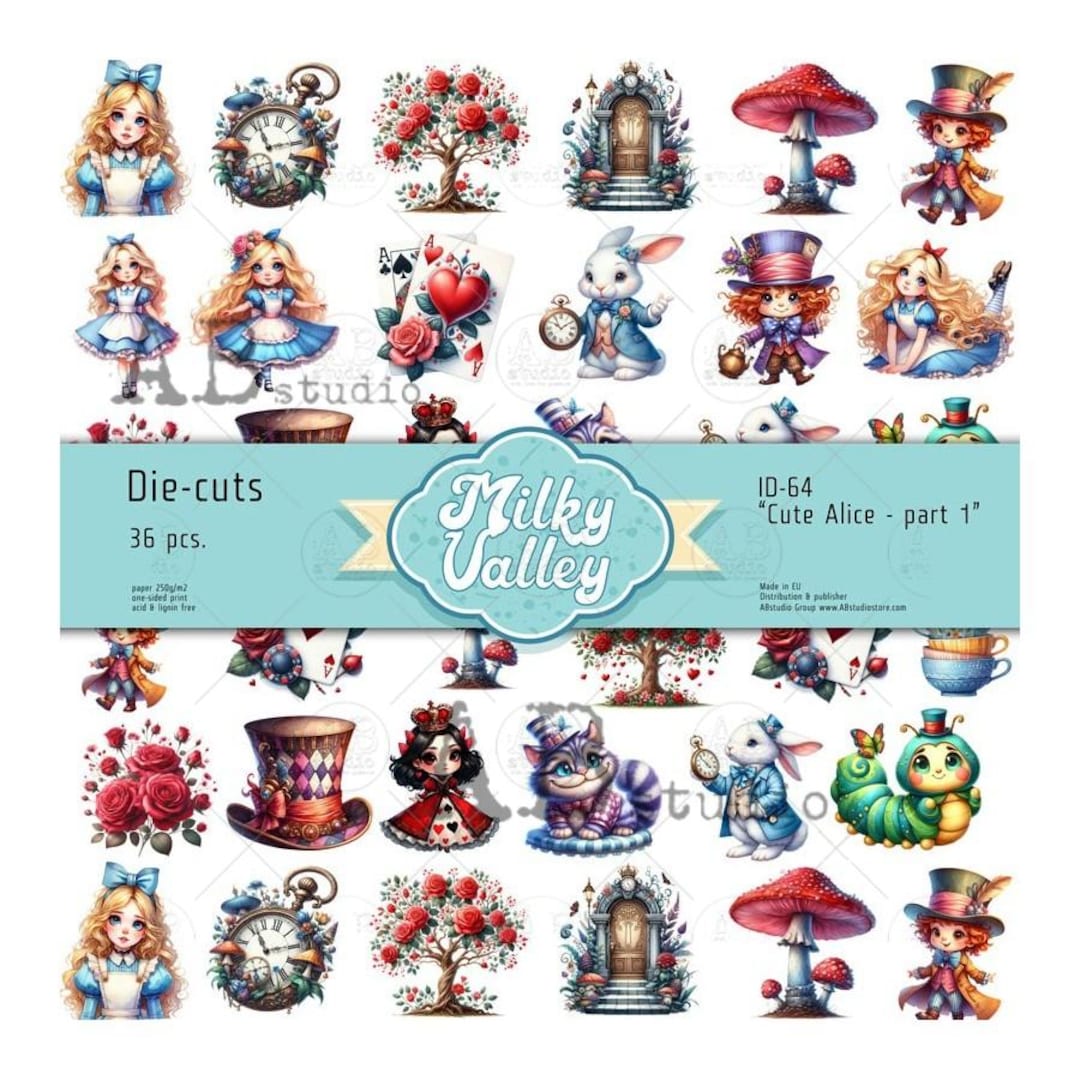 Abstudio Milky Valley Die Cuts - Pre-cut Die Cuts - Assorted Die Cuts ...