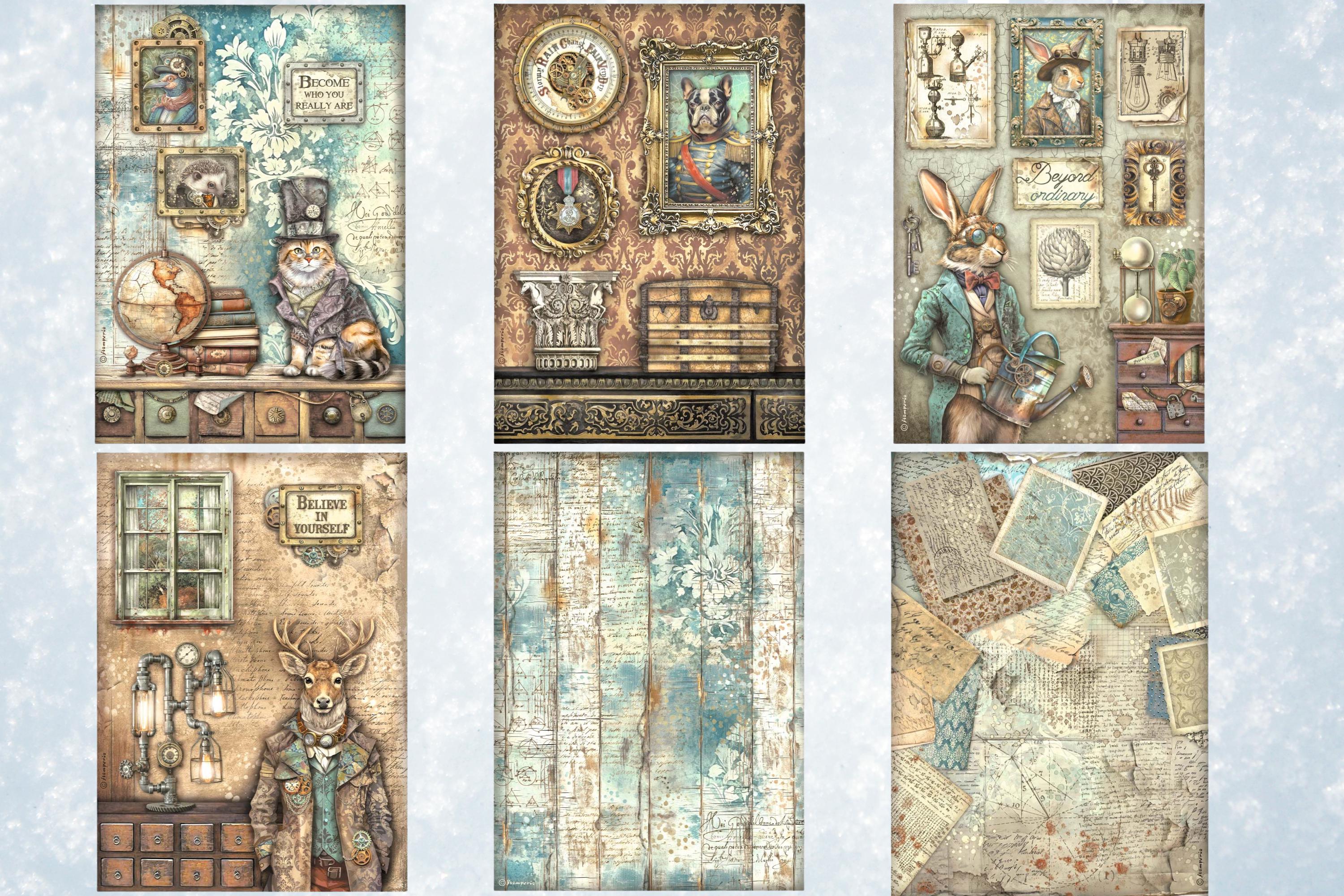 Stamperia A4 Alterego Paper - Decoupage Rice Paper - Animals in Clothes ...