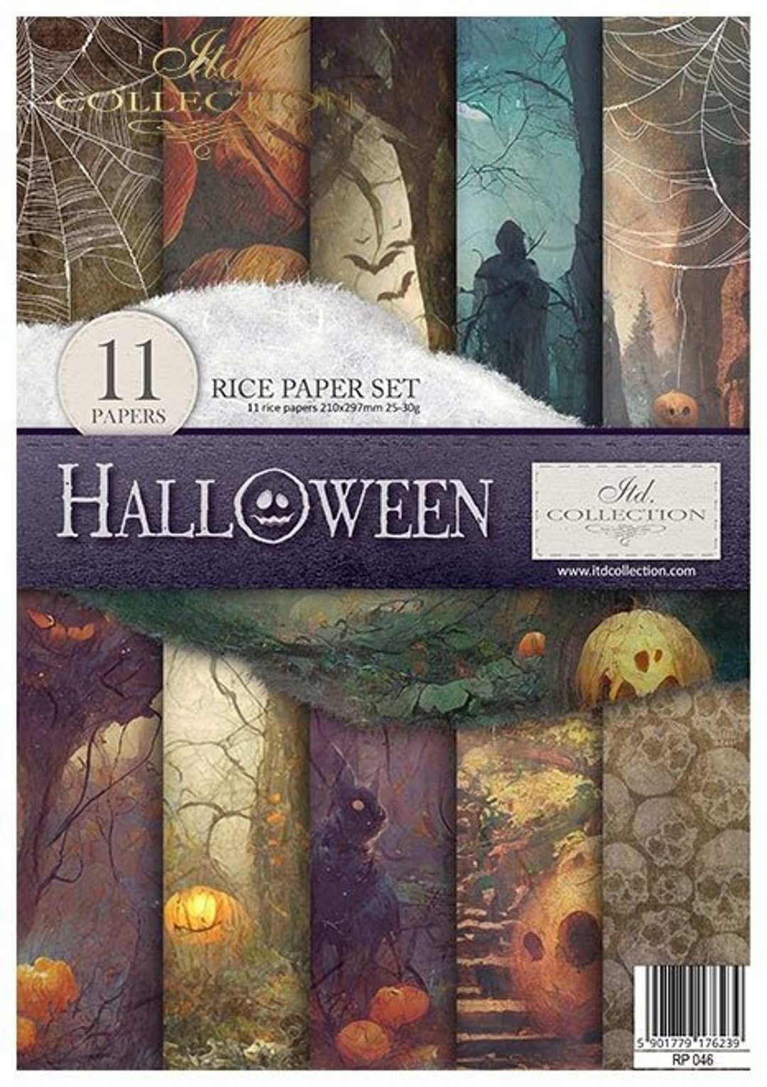 ITD Collection Halloween A4 Rice Paper Set - Rice Paper Set - Halloween ...