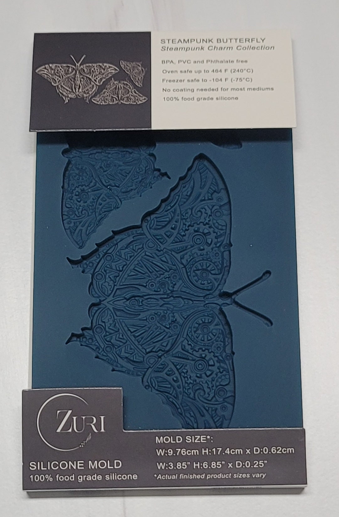 Zuri Designs Steampunk Butterfly Silicone Mold - Zuri Molds - Shaping ...