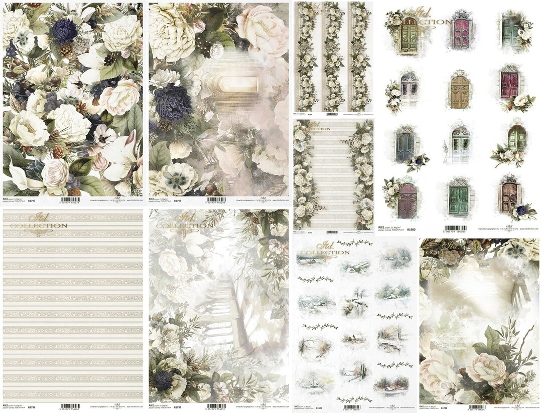 ITD Collection Nostalgia Collection Rice Papers - Nostalgia Background ...