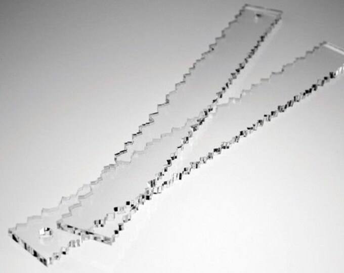 Deckled Edge Ruler - Tearing Ruler - Ruler for Tearing Edges - Torn ...