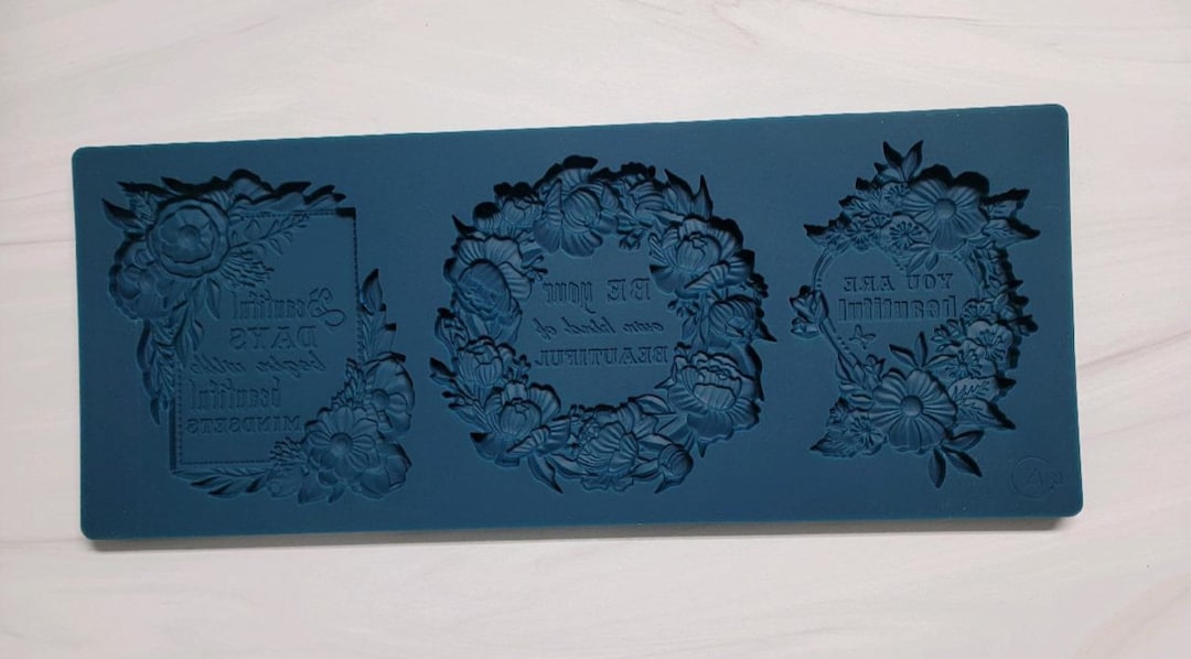 Zuri Designs Floral Frames Silicone Mold - Zuri Designs - Zuri Molds ...