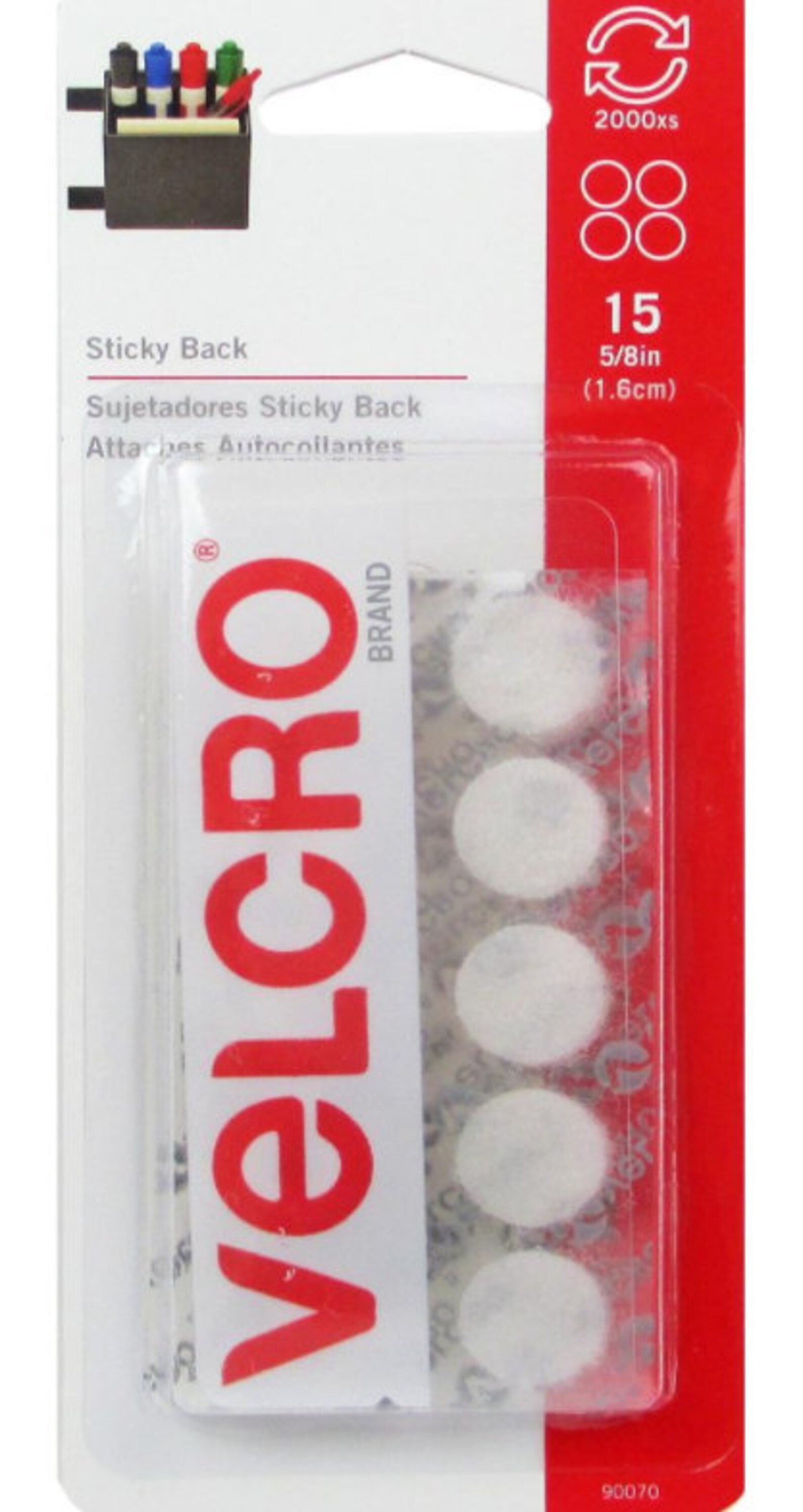 Velcro Circles - Sticky Back Velcro Circles - 5/8 Inch Velcro Circle ...