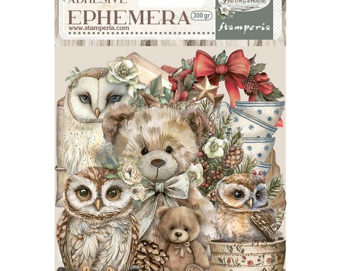 Stamperia the Owl's House Ephemera - Ephemera Assortment - Adhesive ...