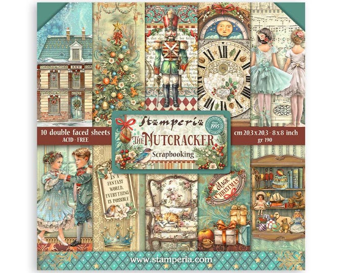 Stamperia 8x8 the Nutcracker Cardstock - Stamperia - Double Sided ...