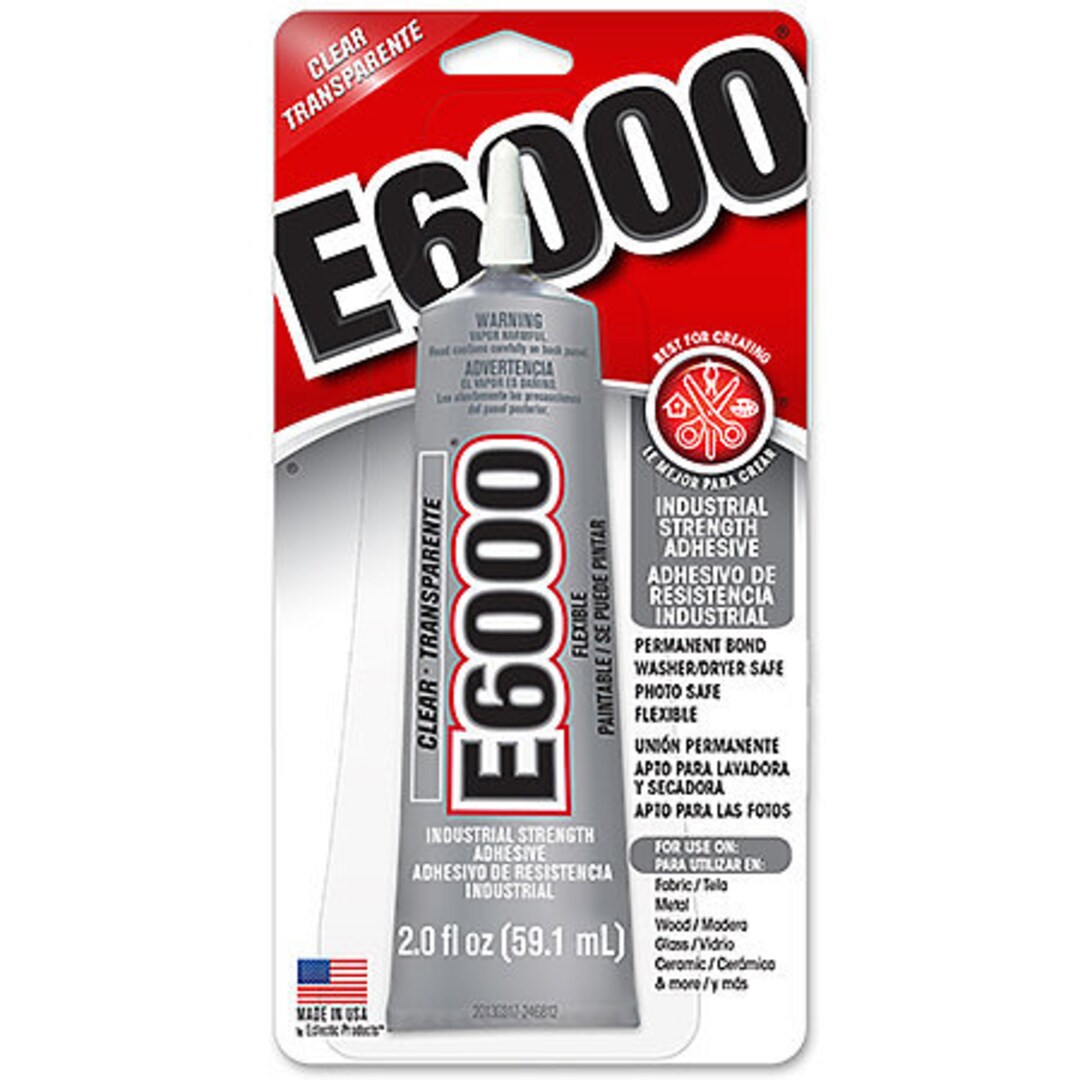 E6000 2 Fl Oz Tube - Industrial Adhesive - Flexible Adhesive - E6000 ...