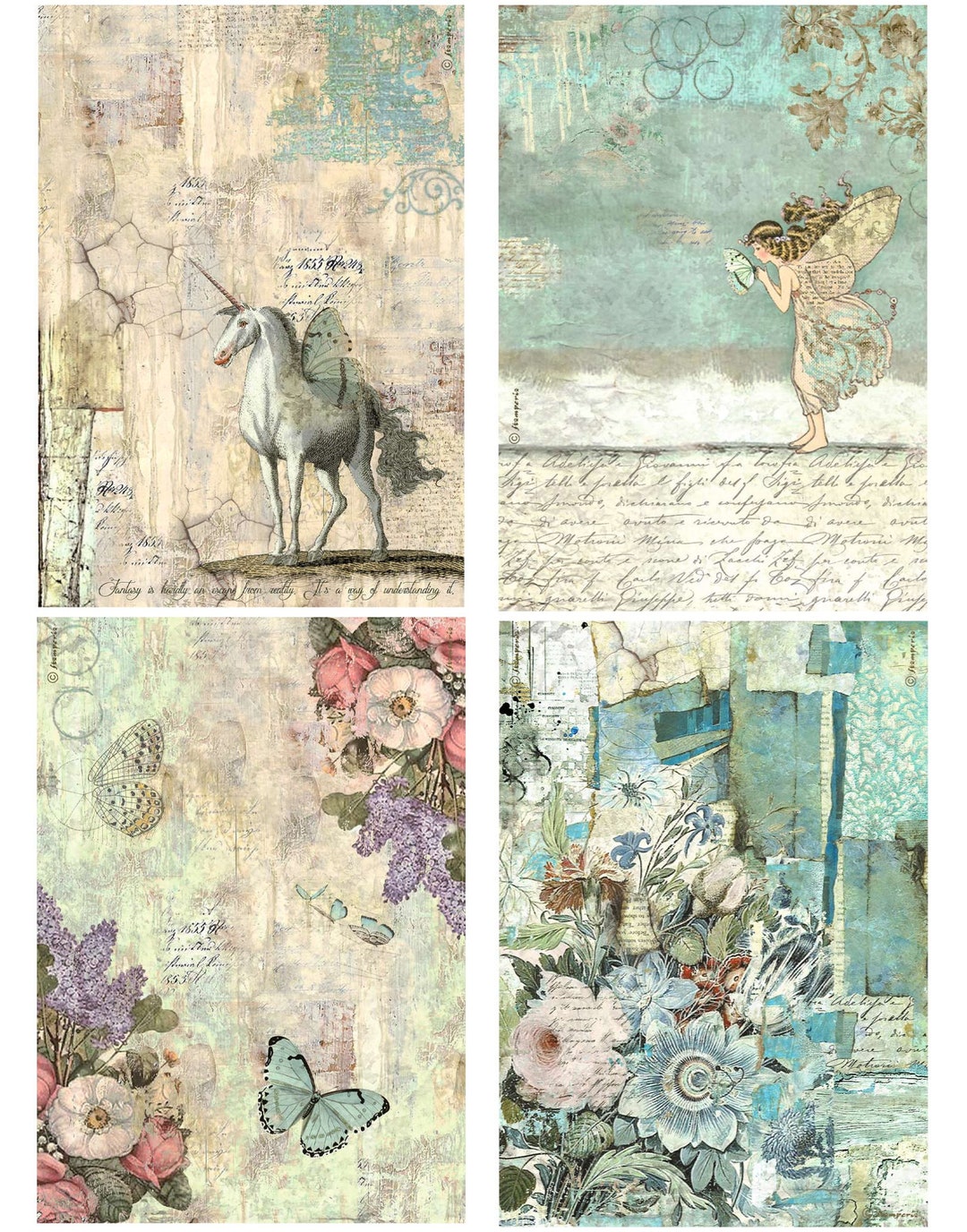 Stamperia A4 Wonderland Rice Paper - Decoupage Rice Paper - Fantasy ...