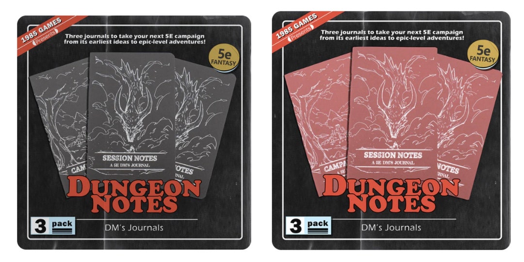 1985 Games Dm's Journals Dungeons & Dragons Dungeon Master Notes ...