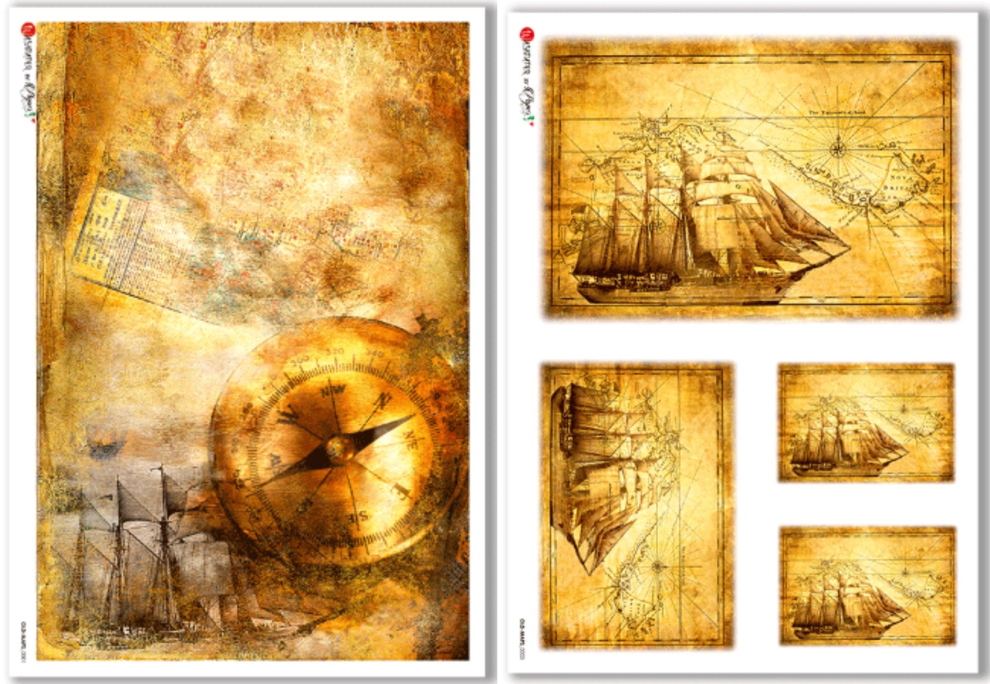 Paper Designs Rice Paper Old Maps Old Map Rice Paper - Etsy