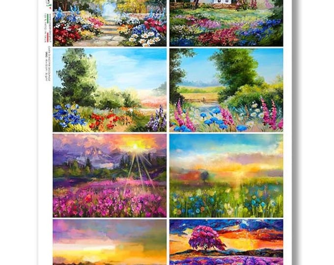 Paper Designs Rice Paper Landscape Paper Views Rice Paper Decoupage ...