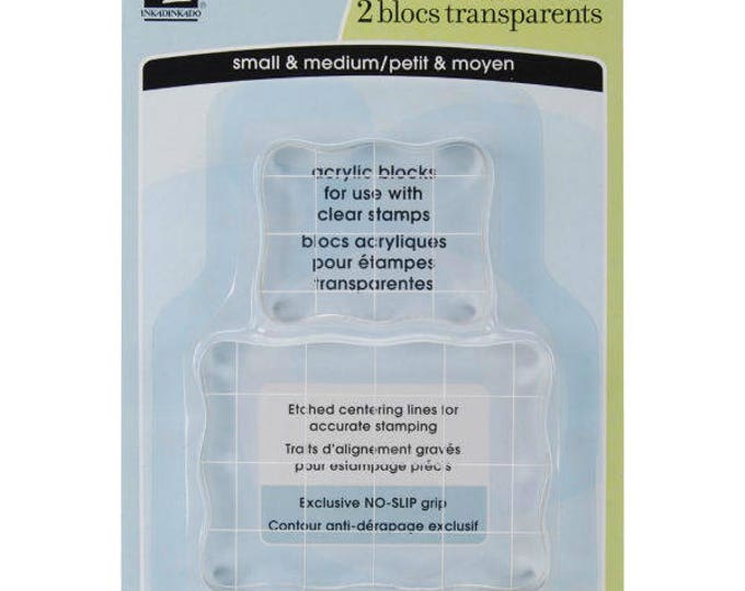 Small & Med Acrylic Stamp Blocks Stamp Blocks Versatile Blocks ...