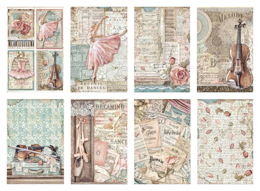 Stamperia Passion A4 Rice Paper - Decoupage Rice Paper - Ballet Rice ...