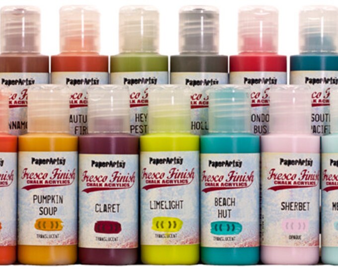 Paper Artsy OPAQUE 2 Fresco Finish Acrylic Paint -fresco Finish Chalk ...