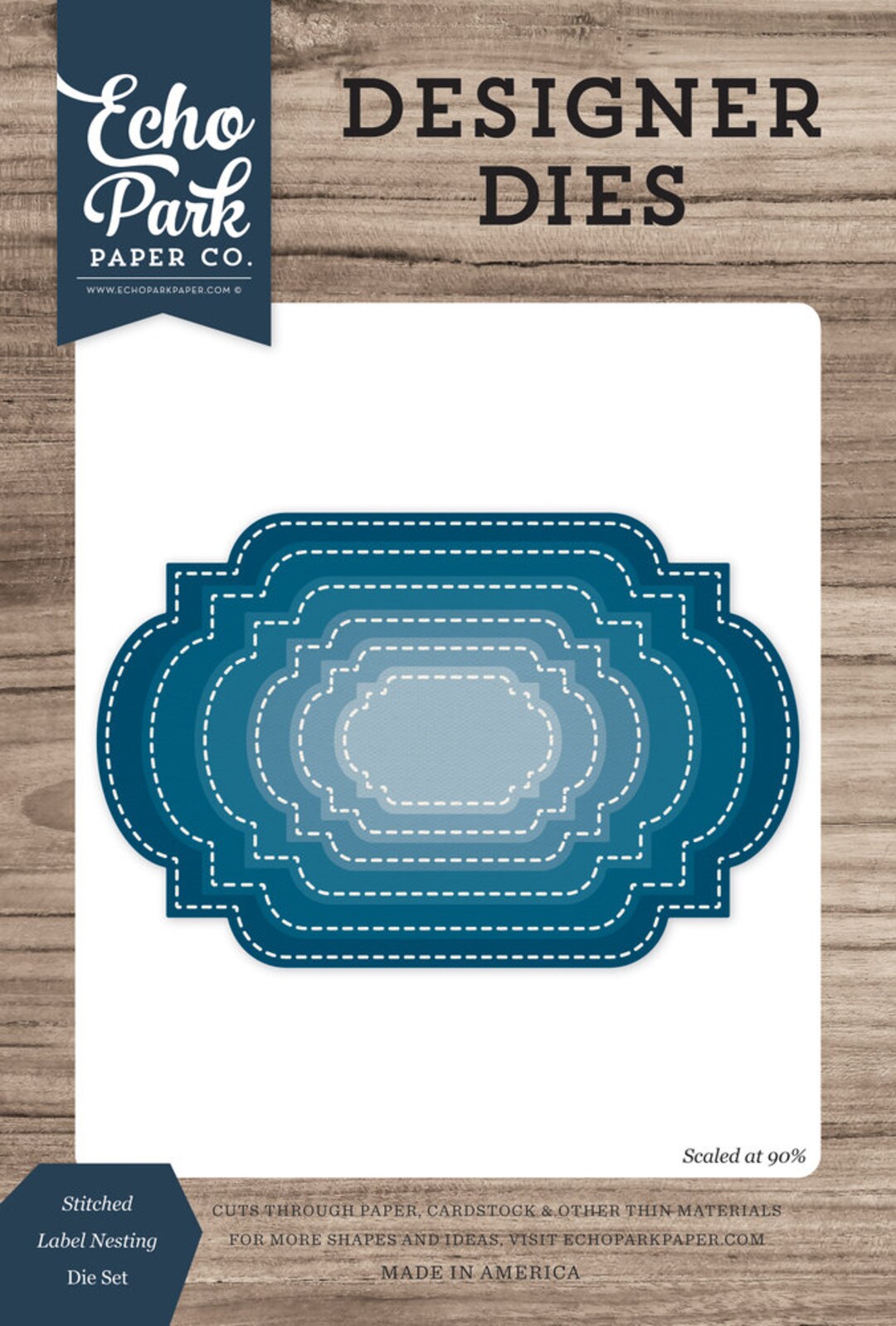 Echo Park Stitched Label Nesting Die Set - Designer Dies - Echo Park ...