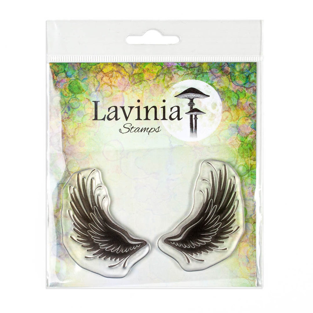 Lavinia Stamps Large Angel Wings - Wing Stamp - Clear Cling Stamp ...