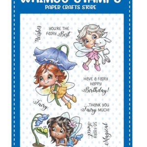 Whimsy Stamps Fairy Wishes Clear Stamps - Clear Cling Stamps - Fairy ...