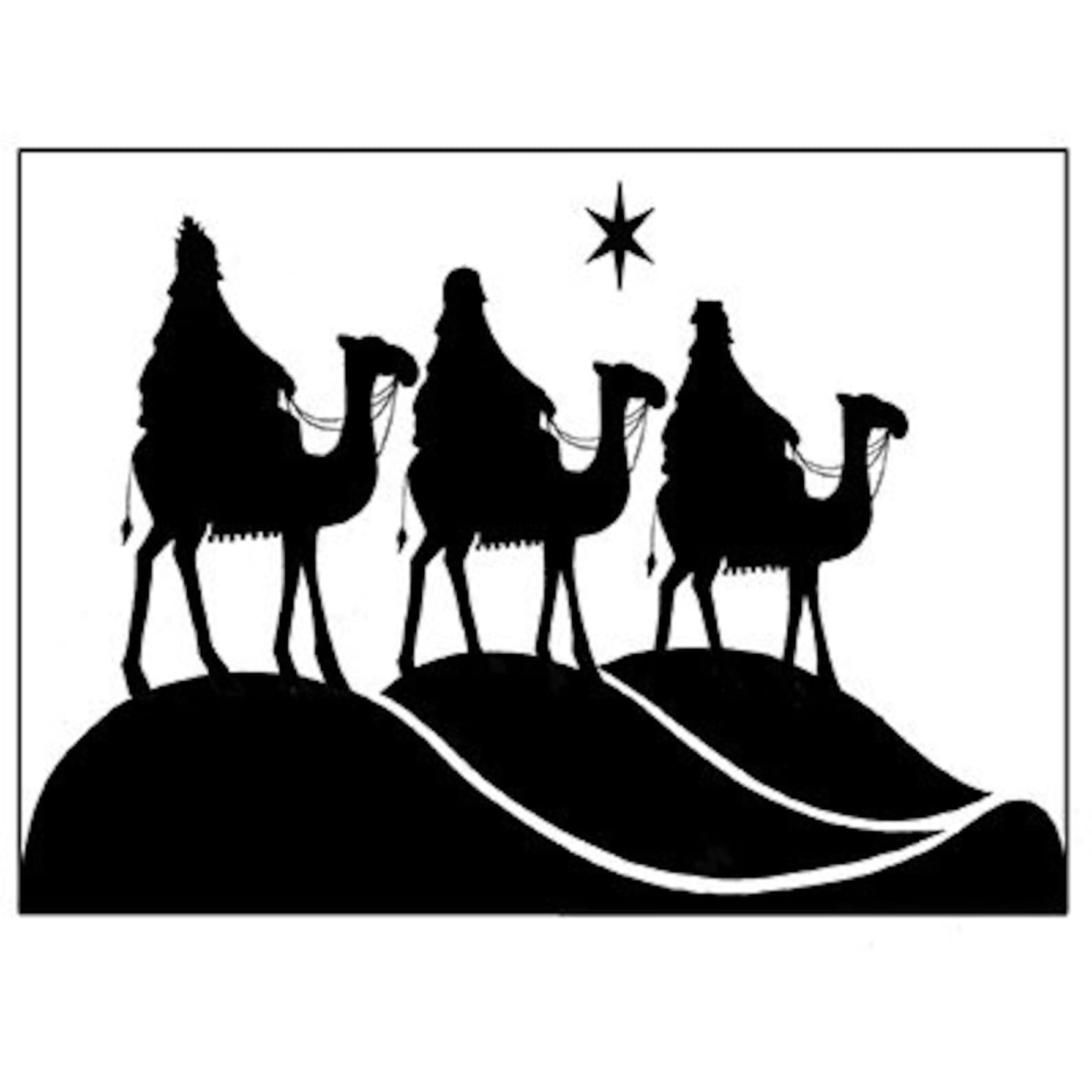 Lavinia Three Kings Stamp Christmas Stamp Clear Cling - Etsy
