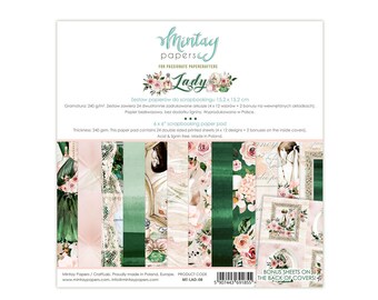 LIMITED STOCK 12x12 Lady Paper Pack Mintay Double Sided - Etsy