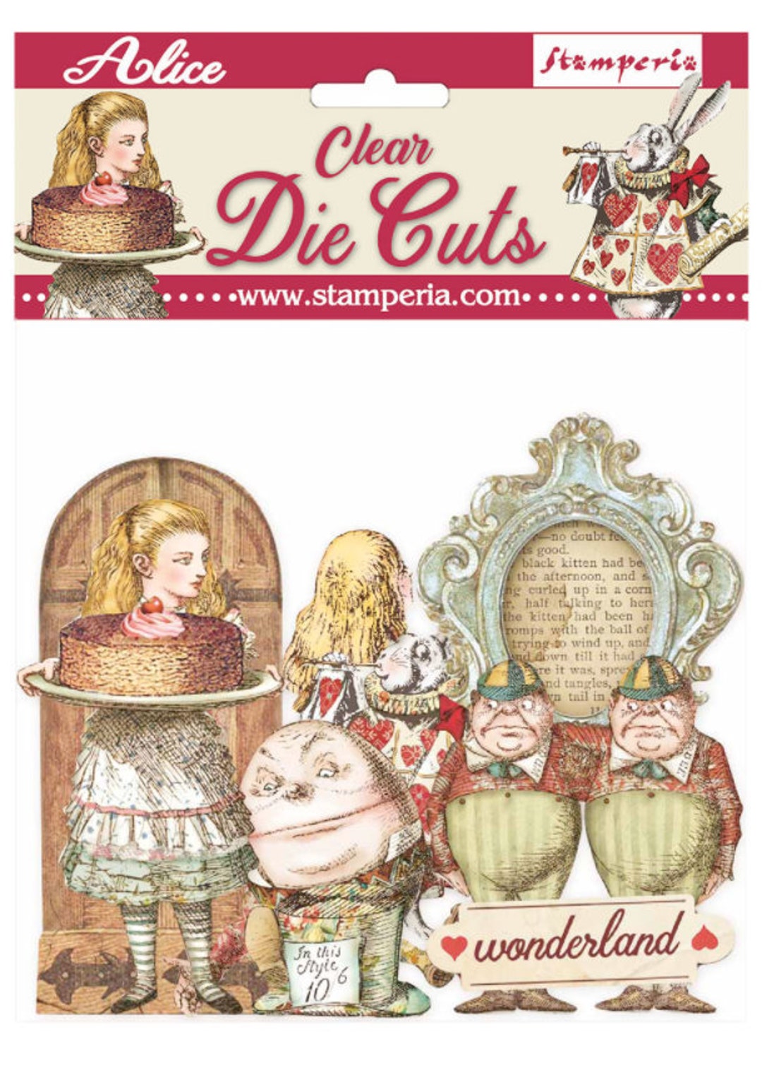 Stamperia CLEARANCE - Alice Through the Looking Glass Acetate Pieces ...