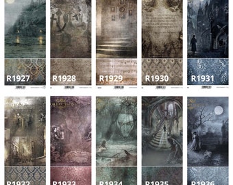 ITD Collection Gothic Stories Rice Paper Decoupage A4 for - Etsy