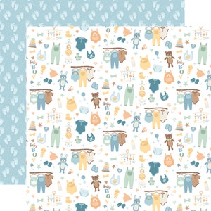 Echo Park 6x6 Our Baby Boy Paper Pad - Double Sided Paper - 6x6 Paper ...