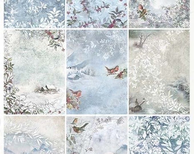 Winter Views Decoupage Paper SOFT Decoupage Paper ITD Collection Soft ...
