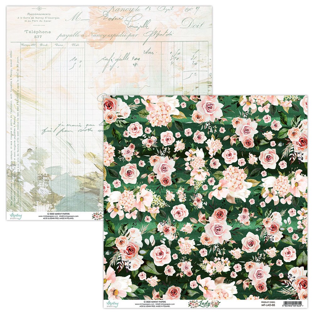 LIMITED STOCK 12x12 Lady Paper Pack Mintay Double Sided - Etsy